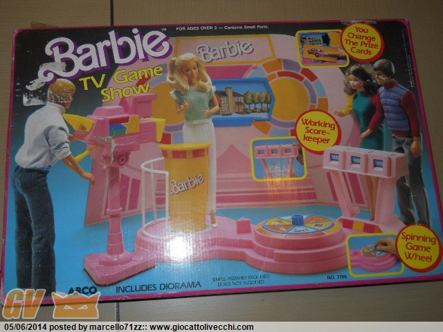 Mercatino: Barbie Tv Game Show Playset W Working Score Keeper, Podium ...