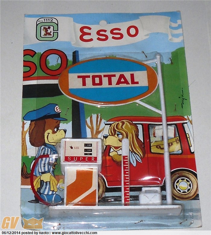 Mercatino: Stazione Servizio Esso.Total .Anni 70..Fondo Magazzino ...