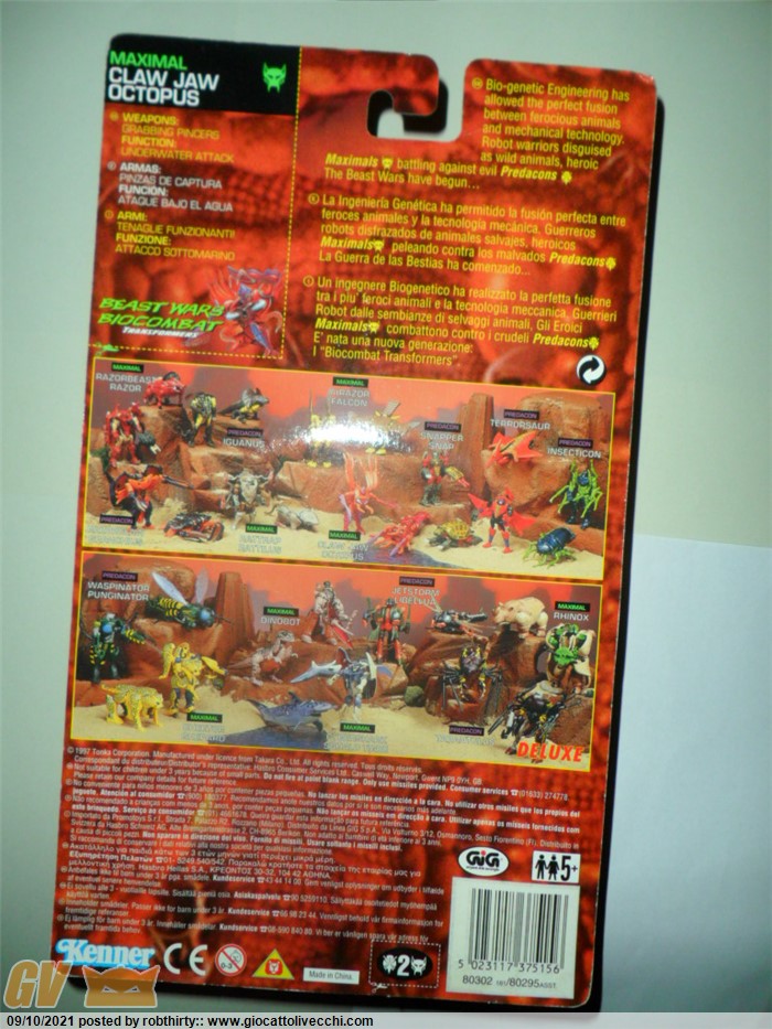 Mercatino: Octopus Transformers Beast Wars - Kenner - Gig - 1997 ...