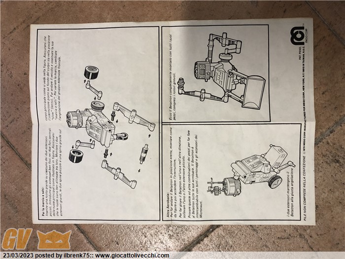 Mercatino: Micronauts Micronauti Mego Corp 1978 Istruzioni Betatron ...